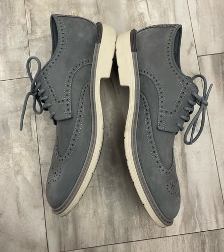 Cole Haan Go To Wingtip Derby Oxford Shoes Men’s 9 Leather Grey / Gray ...