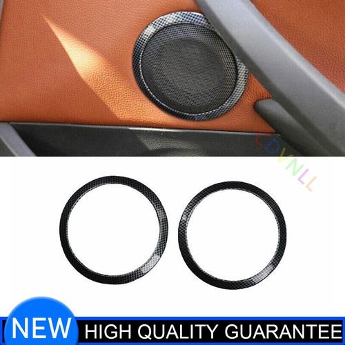 Fit For BMW X1 E84 2010-2015 Carbon Fiber Door Speaker Bezel Frame ...