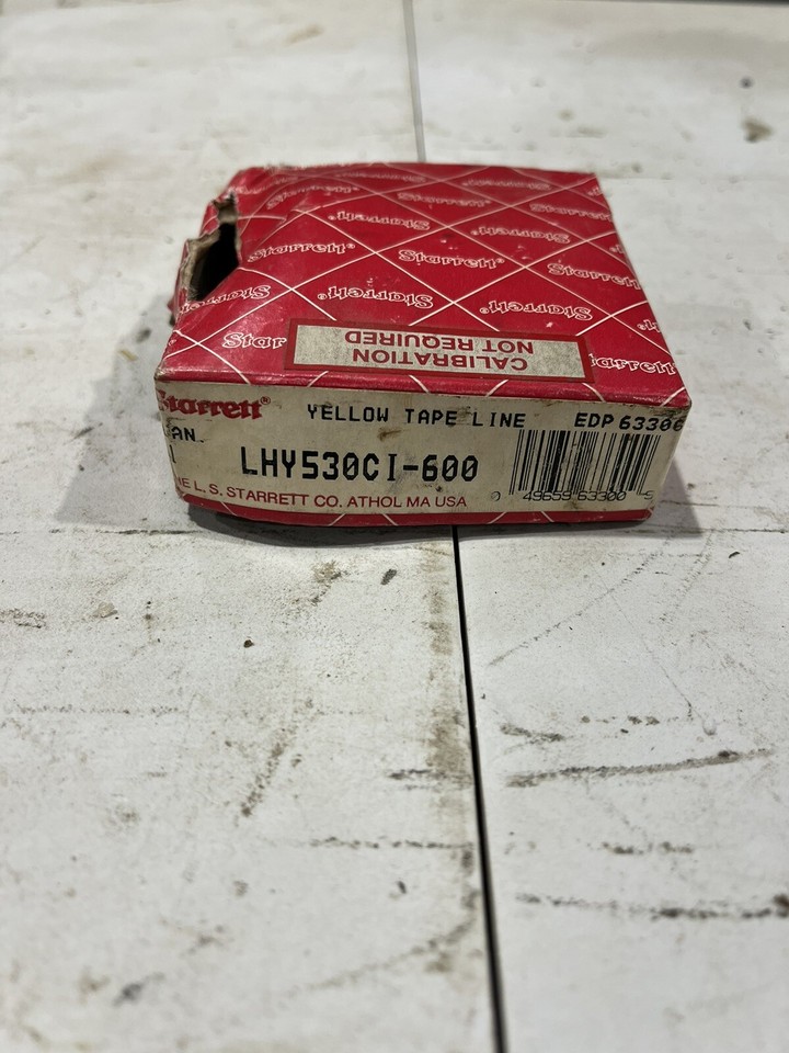 Starrett LHY530CI-600 Yellow Tape Line REPLACEMENT MEASURING 600 inches ...