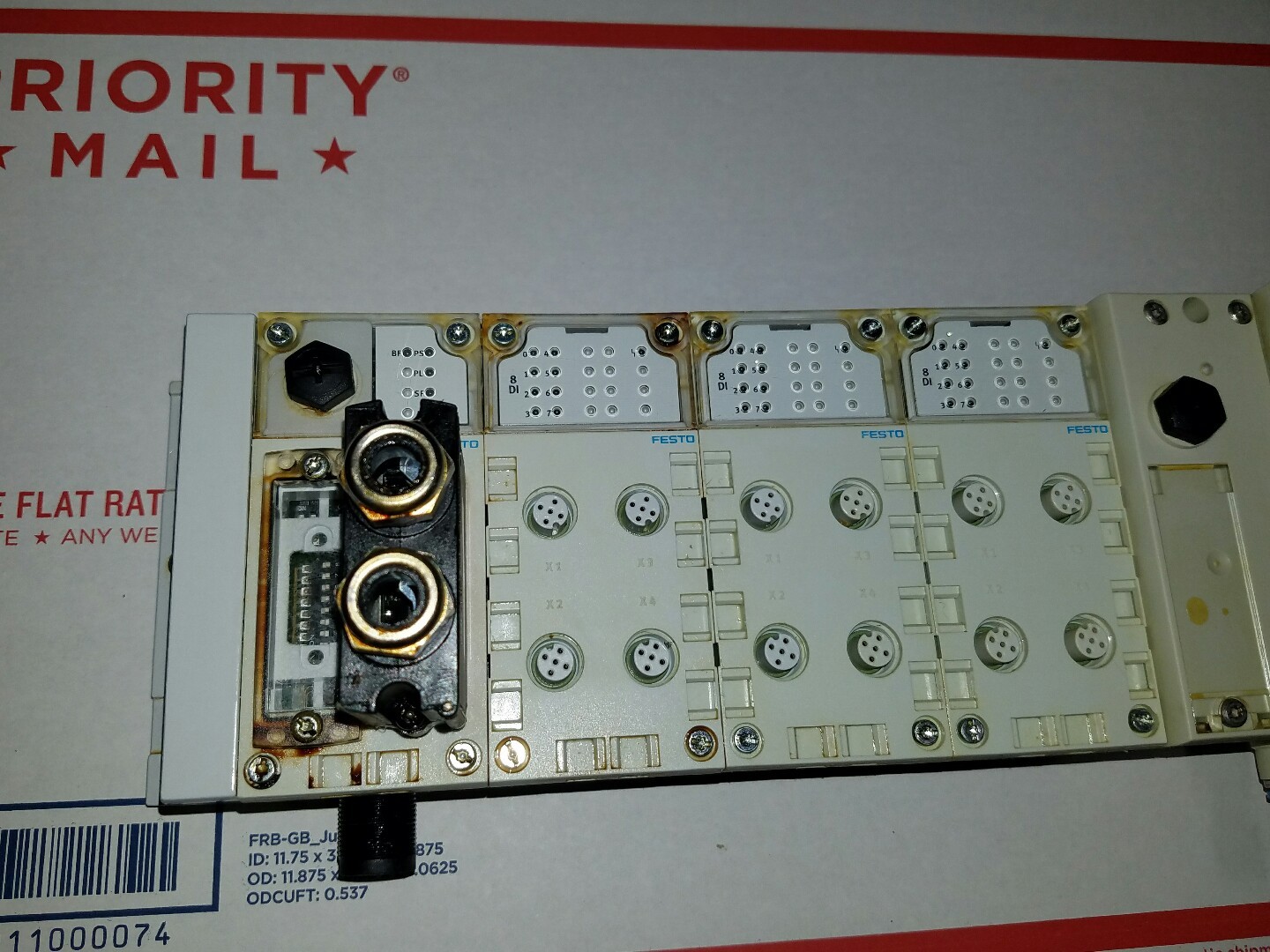 Festo PROFIBUS pneumatic manifild CPX-FB13 CPX-AB-4-M12X3-5POL 195740 ...