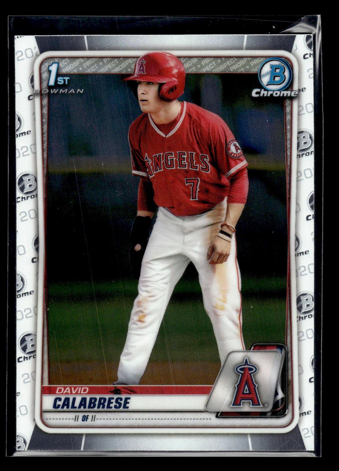 2020 Bowman Draft #BD-103 David Calabrese 1st Mint Chrome Los Angeles ...