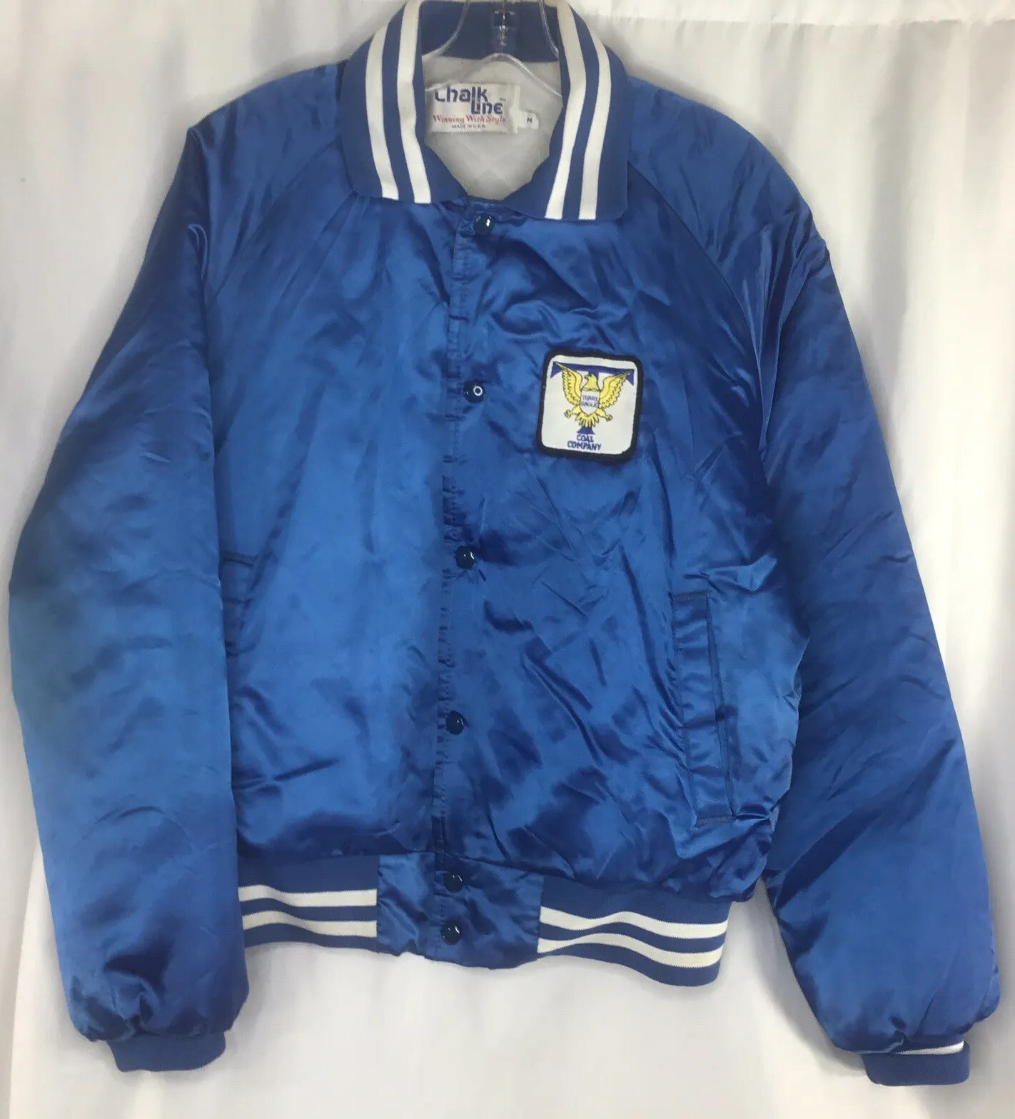 Chalk Line Satin Jacket Terry Eagle Coal Company Mens… - Gem