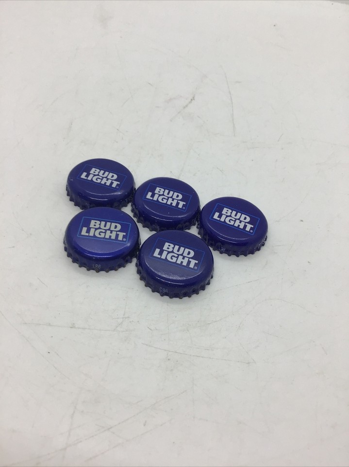 Bud Light - Beer Bottle Caps - Lot Of 5 - Twist Off No Dents | eBay