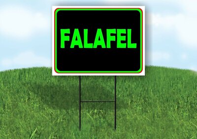 FALAFEL NEON GREEN Yard Sign with Stand LAWN SIGN | eBay