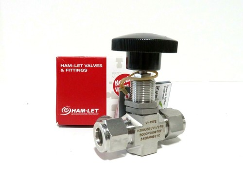 1/2" HAM-LET H-300U-SS-L-V-1/2-RS 5000PSIG Stainless Needle Valve NEW ...