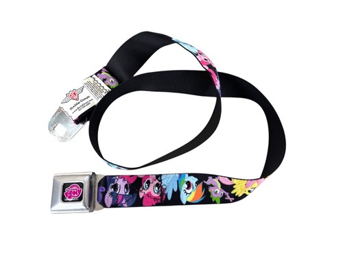 BUCKLE DOWN My Little Pony MLP Adjustable Belt Seatbelt Style Black ...
