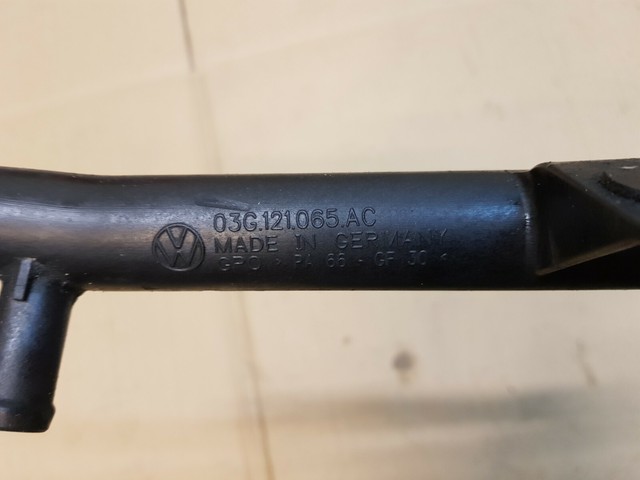 Volkswagen EOS 2007 Engine Water Coolant Pipe Hose 03G121065AC Diesel ...