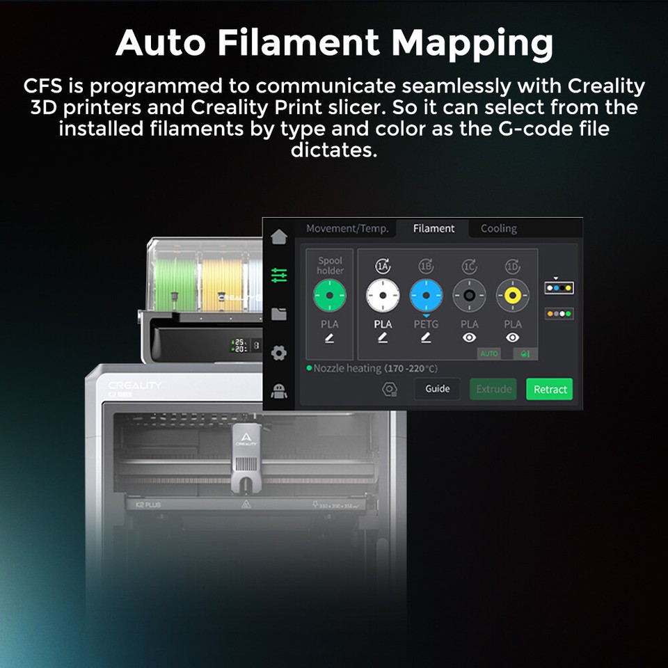 Official Creality CFS Filament System Multi-Color 3D Printer ...