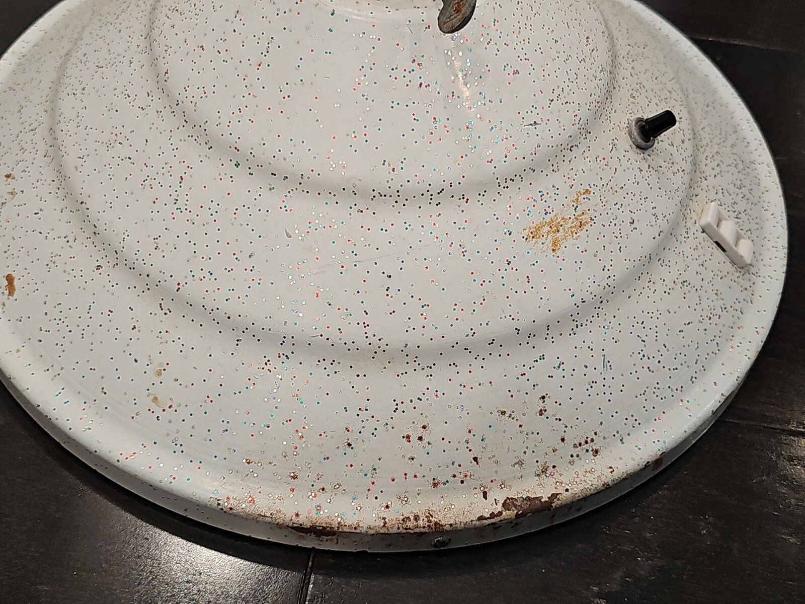 VTG PENETRAY MOTORIZED Glitter REVOLVING CHRISTMAS TREE TURNER STAND 15 ...