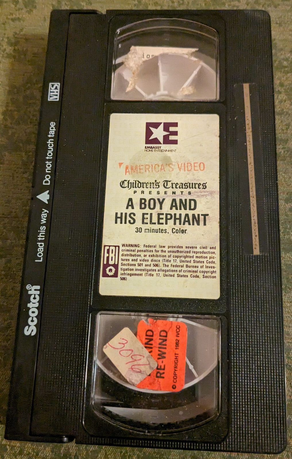 A Boy and His Elephant - VHS tape - original U.S Version | eBay