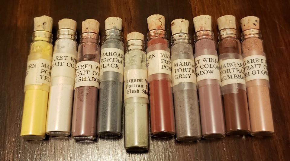 22 China Paint Powder Margaret Winborn Portrait Colors Glass Vials ...