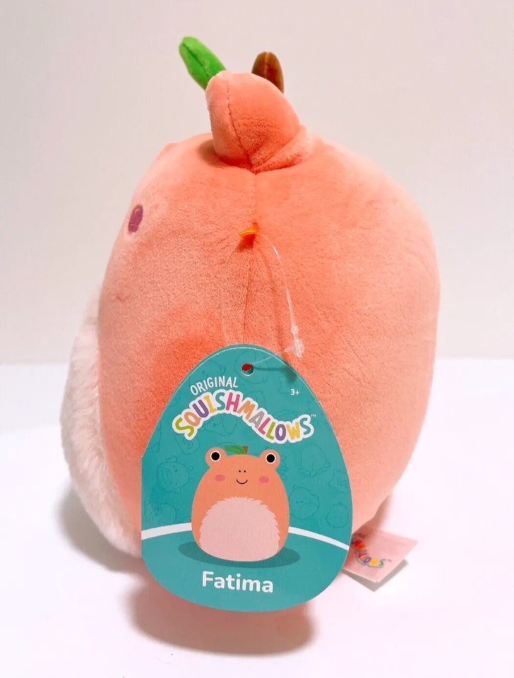 Squishmallows 2023 Fruit Animal Squad 8" Fatima the Peach Frog Plush ...