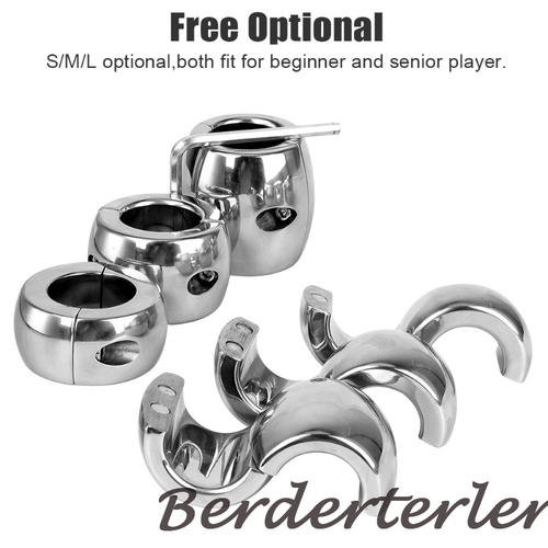 Male Scrotum Pendant Ball Trainer Restraint Lock Ring Testis Weight ...