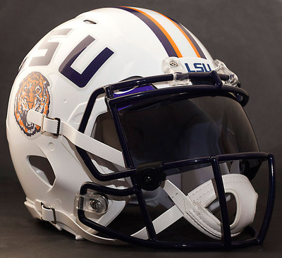*CUSTOM* LSU TIGERS NCAA Riddell Speed AUTHENTIC Football Helmet | eBay