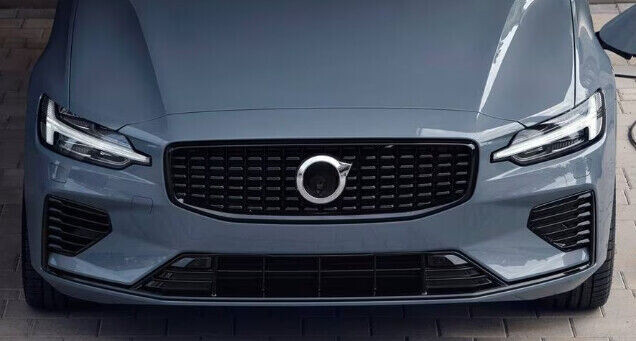 Gloss Black Front Grille Trim Overlay Cover Decoration For Volvo S60 ...