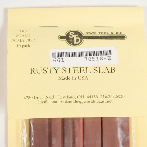 State Tool & Die HO Scale Rusty Steel Slab 10 pack CMA-785R | eBay
