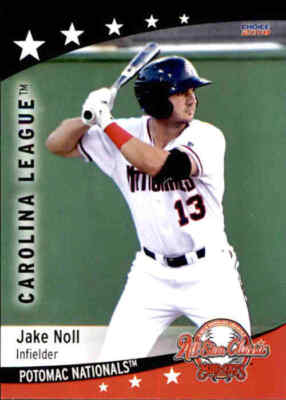 2018 Carolina League All-Stars Choice #38 Jake Noll Punta Gorda Florida ...