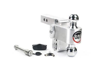 Weigh Safe for 180 Hitch - Drop Hitch w/Chrome Combo Ball - 4" Drop for ...
