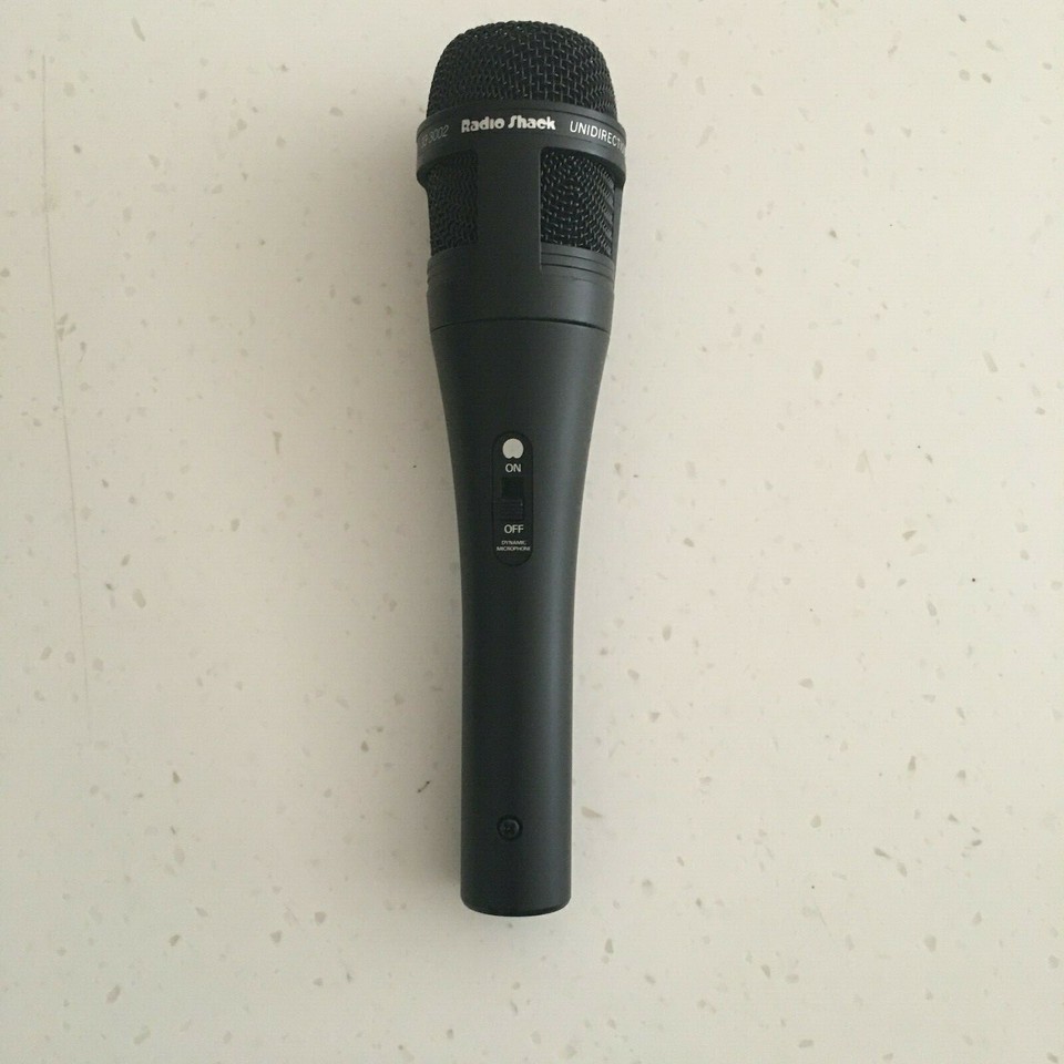 UNIDIRECTIONAL DYNAMIC MICROPHONE WITH CABLE, HOLDER, GREAT CONDITION ...