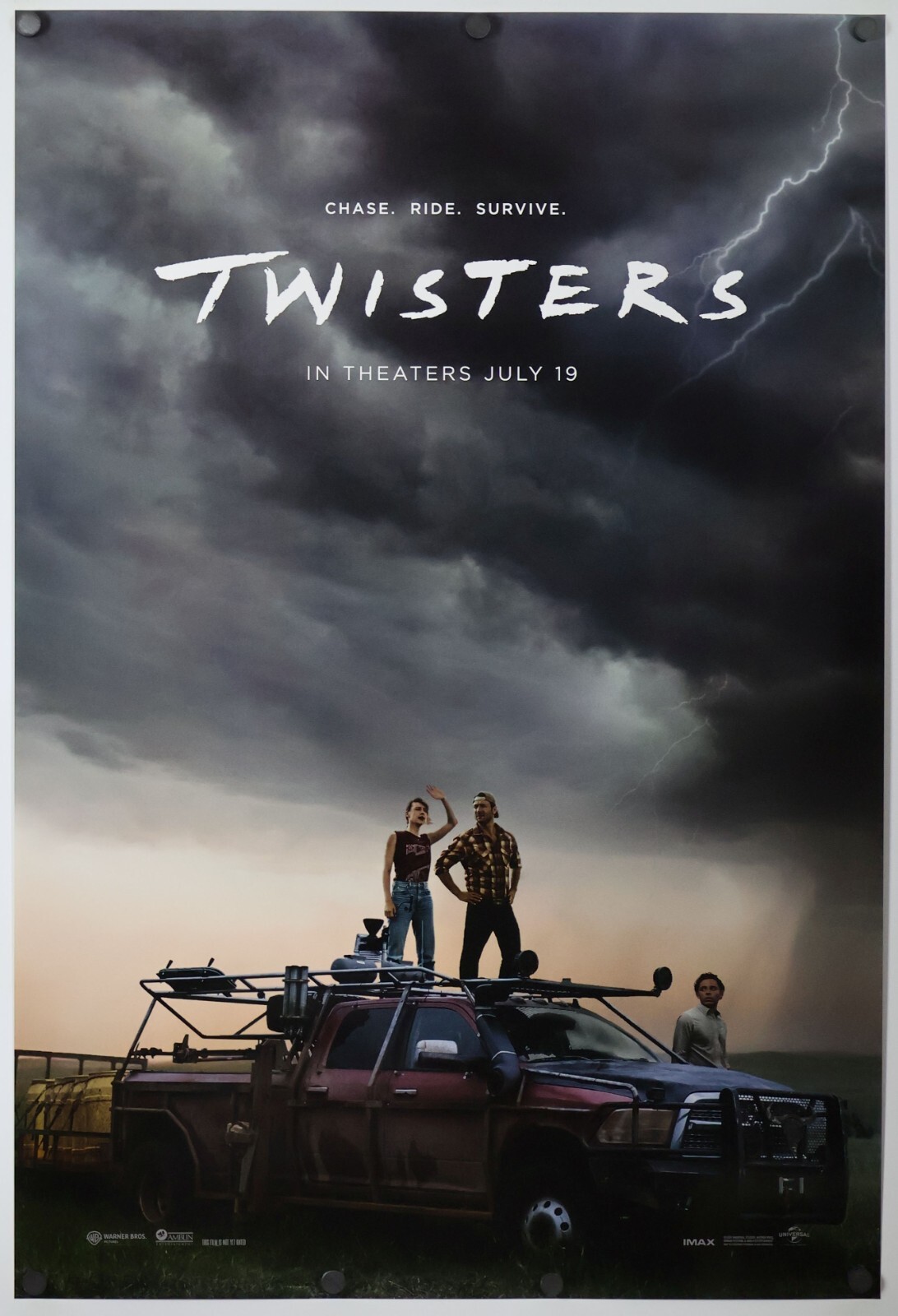 Twisters - original DS movie poster - 27x40 D/S 2024 US Style B MINT | eBay