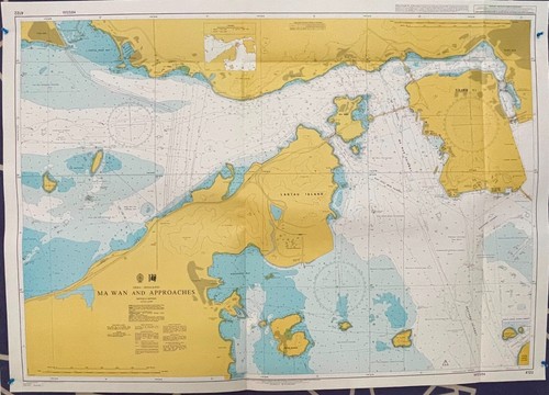 Admiralty 4122 China - Hong Kong Ma Wa And Approaches Vintage Map ...