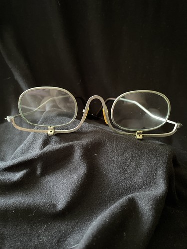 1960's Vintage Flip Down Lenses Reading Glasses Silve… - Gem
