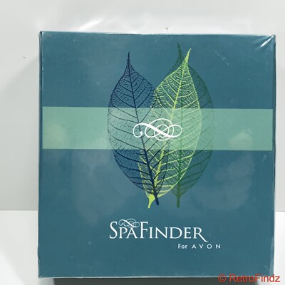 SPAFINDER AVON 6 Heat Stone Therapy Gift Set 1 Relax & 1 Energy Candle ...