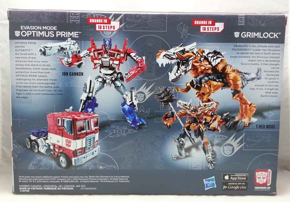 Transformers 4 Optimus Prime Vs Grimlock Transformers 4 AOE Platinum