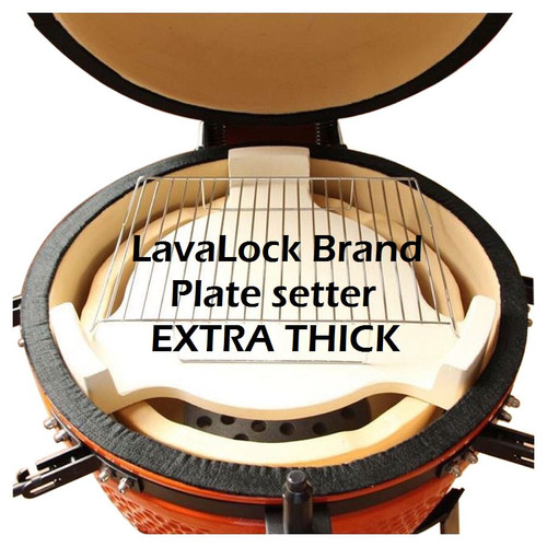 LavaLock® Setter heat deflector Plate Large Big Green Egg Conveggtor ...