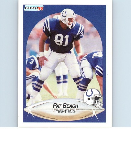 Pat Beach 227 Colts 1990 Fleer NFL Football Trading Card | eBay