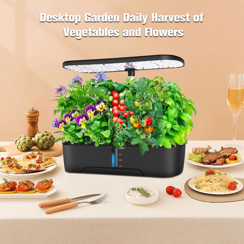 Hydroponics Growing System, Indoor Herb Garden, 12 Pods Hydroponics Growing S... 768564390356| eBay