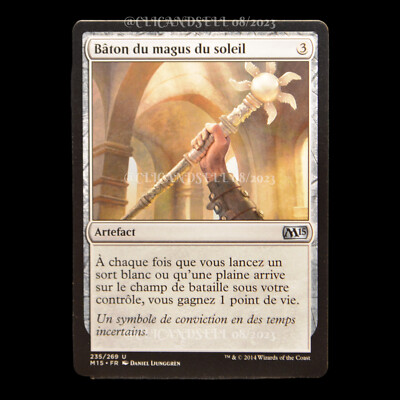 carte MTG 235 Bâton du magus du soleil M15 - Magic 2015 FR | eBay