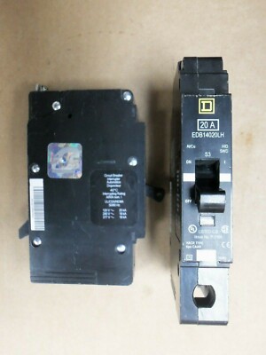 SQUARE D EDB EDB14020LH 1 POLE 20 AMP 277v SWD CIRCUIT BREAKER | eBay
