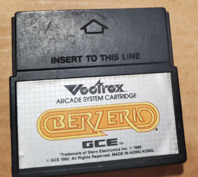 BERZERK Vectrex Game Cartridge BERSERK Authentic | eBay