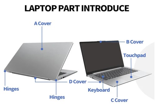 For HP Spectre X2 12-A Laptop Screen Back Cover Top Case Silver 830333 ...