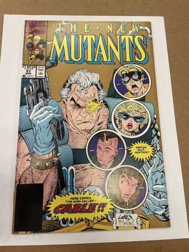 NEW MUTANTS #87 NEAR MINT/MINT UNREAD COPY 1ST CABLE 2ND PRINT GOLD ...