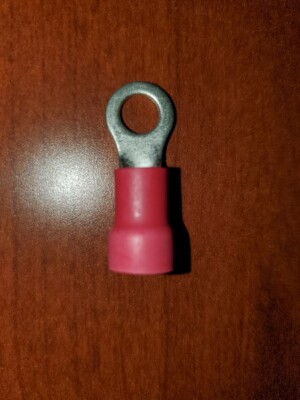 GVI Wire Ring Terminals Red 8 Gauge 1/4" - NOS - 450 (18 packs of 25 ...