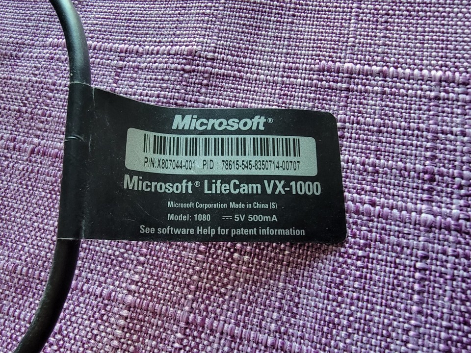 Microsoft LifeCam VX-1000 Web Cam USB | Works Great 882224581691| eBay