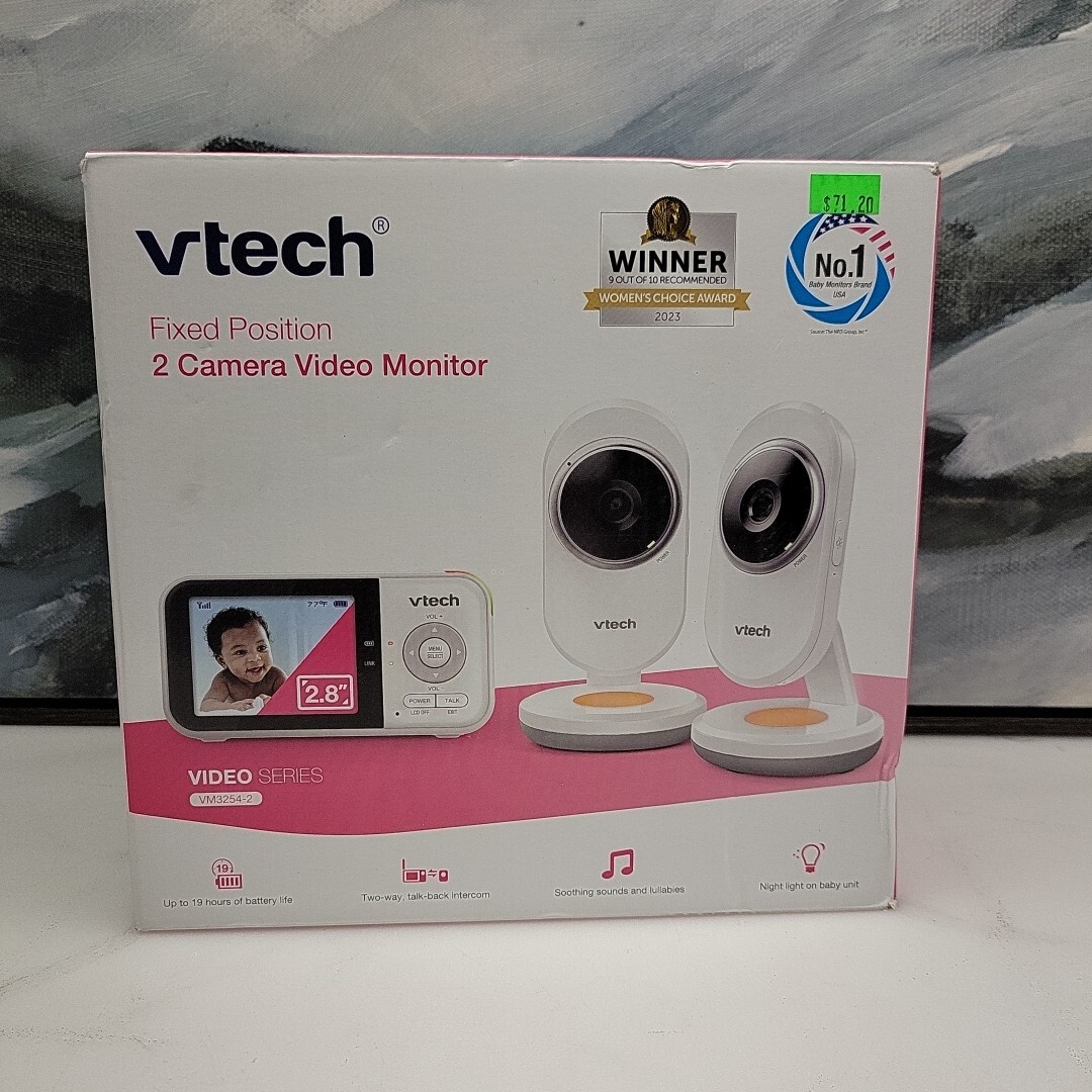 VTech VM3254-2 Baby Monitor 2.8" High Resolution Parent Unit & 2 ...