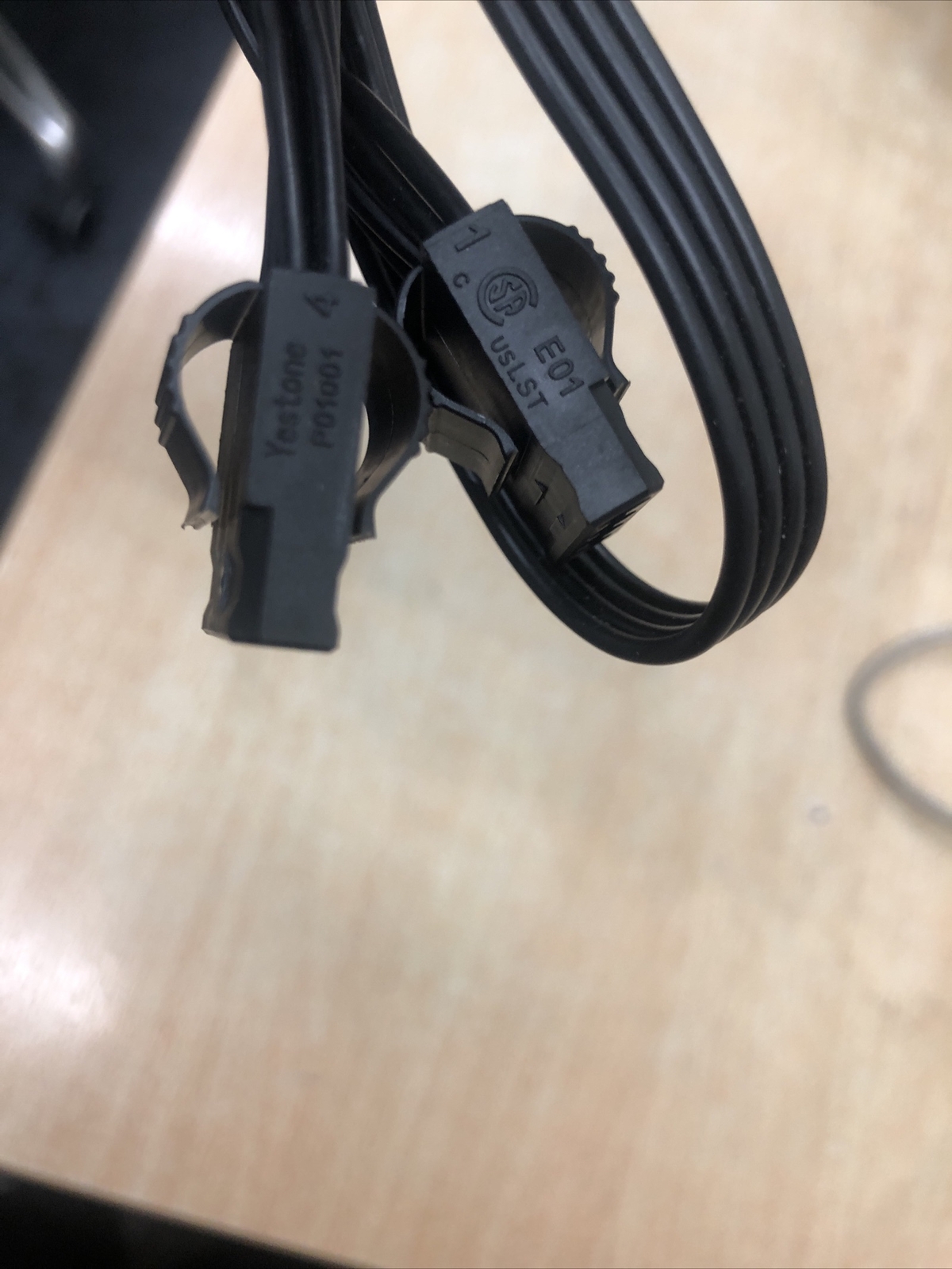 Type 3 Flat Black 4-6 pin Peripheral Cable With 3 Yestone p01001 ...
