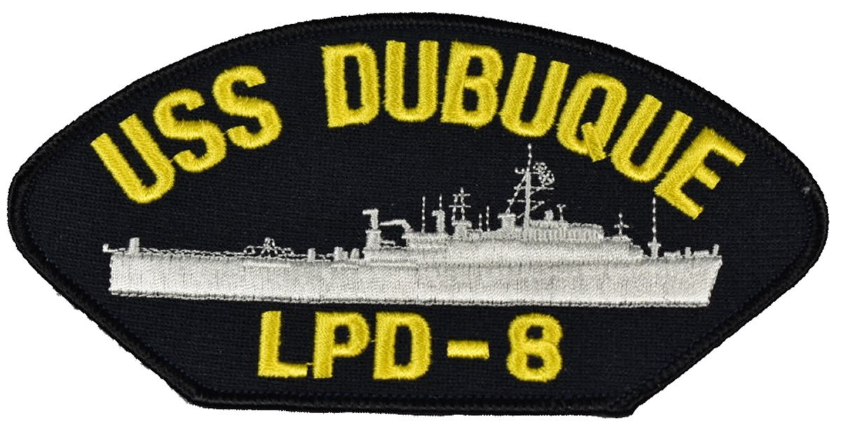 USS DUBUQUE LPD-8 SHIP PATCH - GREAT COLOR - Veteran Owned Business | eBay