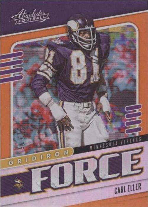 2019 Panini Absolute - Gridiron Force Carl Eller #8 Spectrum Orange /75 ...
