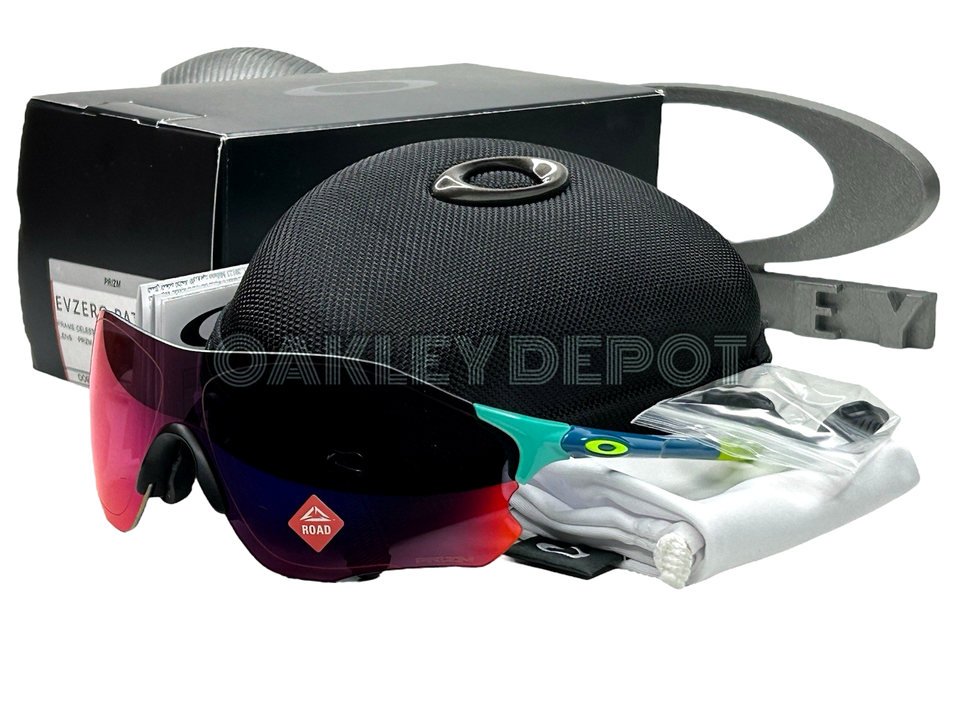 🕶️ OAKLEY EVZERO PATH 009313 CELESTE/PRIZM ROAD ASIAN FIT SUNGLASSES ...