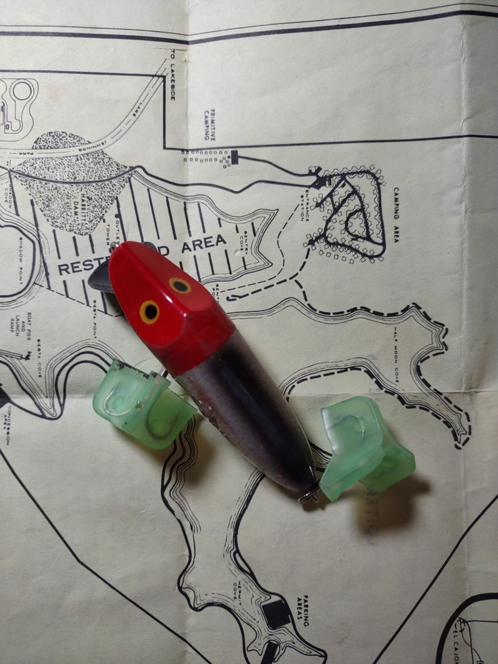 💥Vintage Heddon River Runt Midget Spook Antique Fishing Lure | eBay