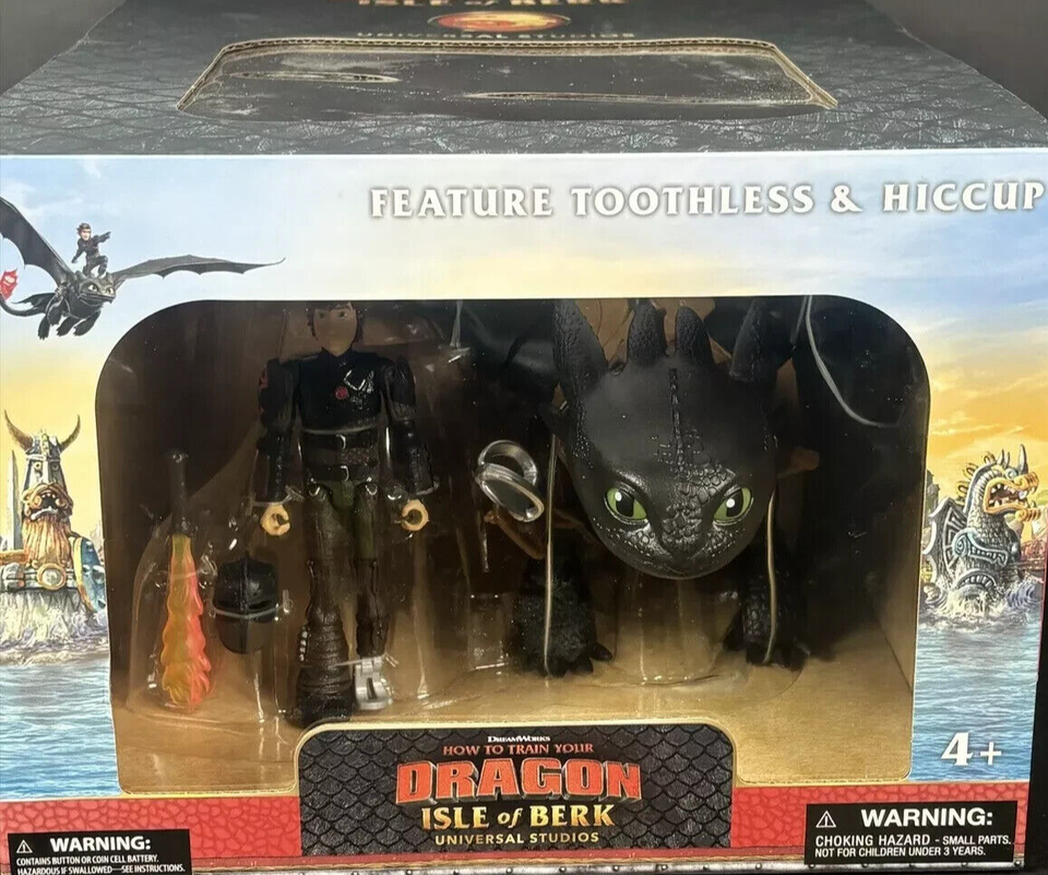 How To Train Your Dragon Isle of Berk Toothless & Hiccup Figure Epic ...