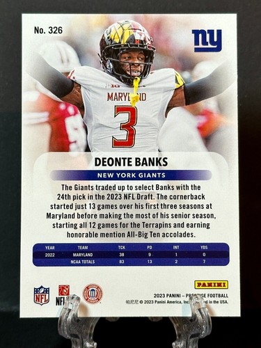 2023 Deonte Banks Panini Prestige Diamond Xtra Points Parallel MINT ...