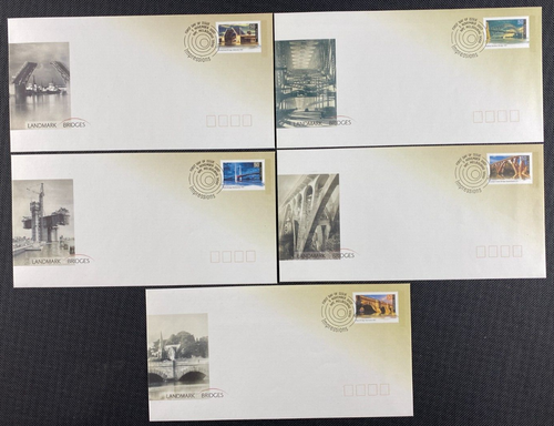 5 x 2007 Landmark Bridges Postage Pre-Paid Envelopes With Impressions ...