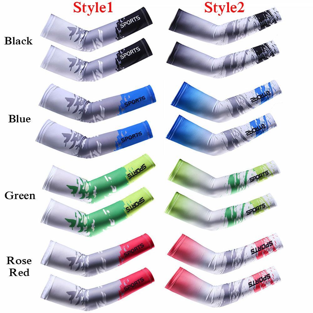 Basketball Running Arm Cover Sun Protection Outdoor Sport Arm Sleeves ...