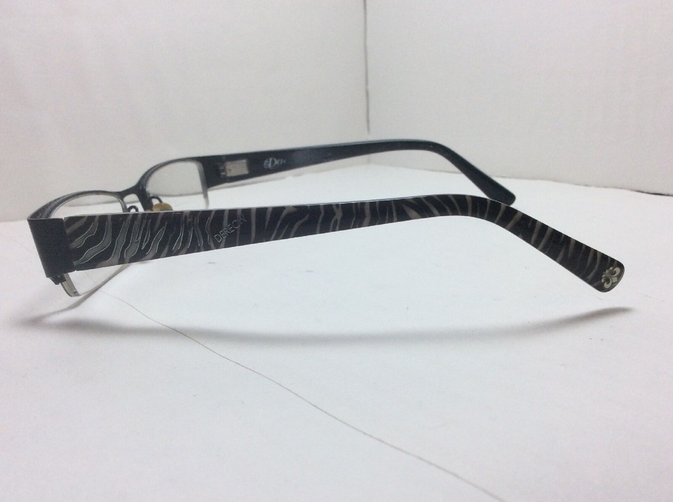 Dereon Eyeglasses FRAMES Rectangular Black w/ Multicolor Arms 53[]19 ...