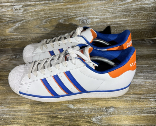 Adidas Originals Rivalry vs. Superstar White Orange Blue Knicks FV2807 ...